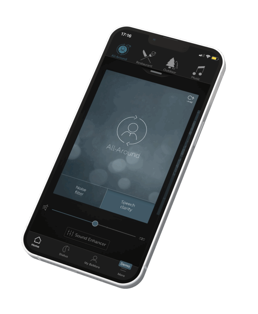 BeMore App | Personalised Hearing Control with Danalogic